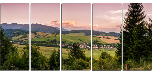 "Beautiful Stretch of Land" Panorama Landscape Wall Art, 60"x28" 5 ...