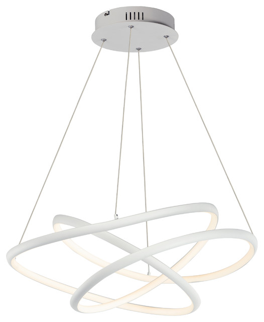 Twisted LED Pendant - Modern - Chandeliers - by Buildcom | Houzz