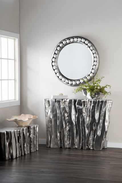 Freeform Root Bench, Silver Leaf - Contemporary - Accent And Storage ...