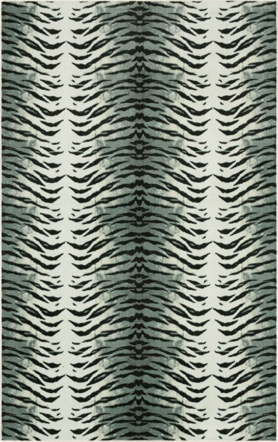 Mohawk Home Tiger Skin Black 2' x 3' Area Rug, 8' x 10' - Contemporary ...