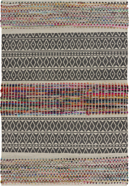 5??x 7??Colorful Traditional Chindi Area Rug, 5'x7' - Scandinavian ...