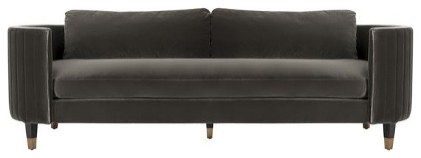 Bristol Velvet Sofa, Giotto Mouse - Transitional - Sofas - by Rustic ...