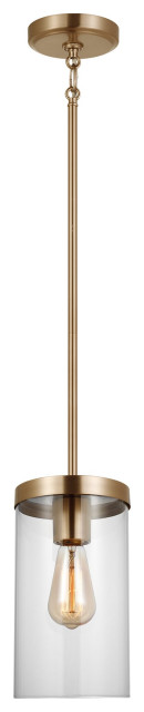 Zire Pendant Light in Satin Brass, 6.000 - Transitional - Pendant ...
