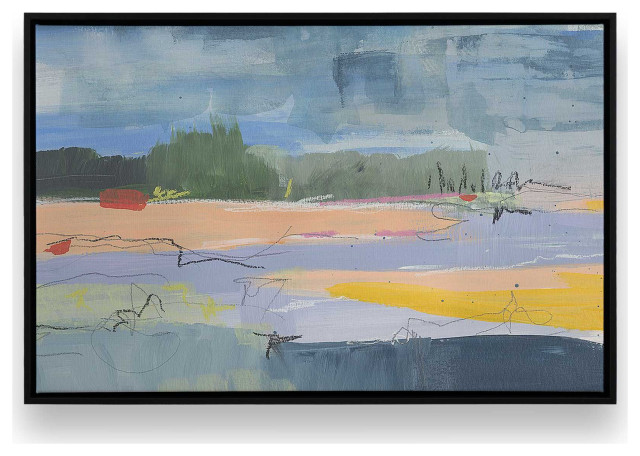 "Evening Radiance" - Abstract Interpretation of Dusk Canvas Art, 20" x ...