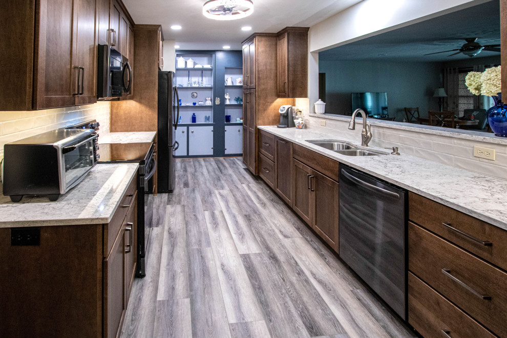 French Roast Kitchen Cabinetry with Eternia Quartz Countertop ...