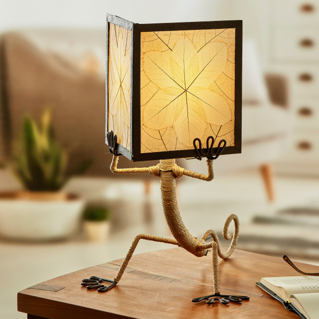 Enlightened Gecko Table Lamp - Eclectic - Table Lamps - by Eangee | Houzz
