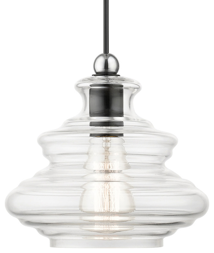 Livex Lighting 52831 Everett 9"W Mini Pendant - Traditional - Pendant Lighting - by Buildcom | Houzz