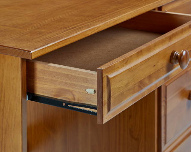 Essentials Writing Desk with Four Drawers - Transitional - Desks And ...