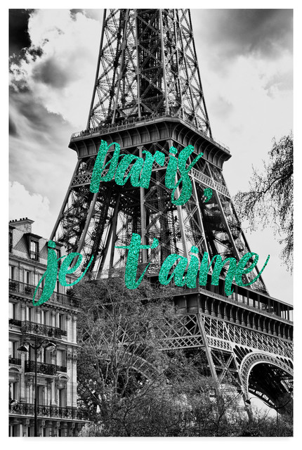 "Paris je taime The Eiffel Tower III" by Philippe Hugonnard, Canvas Art ...