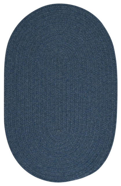 Colonial Mills Bristol Braided Rustic Farmhouse Rug, 7'x9' Oval ...