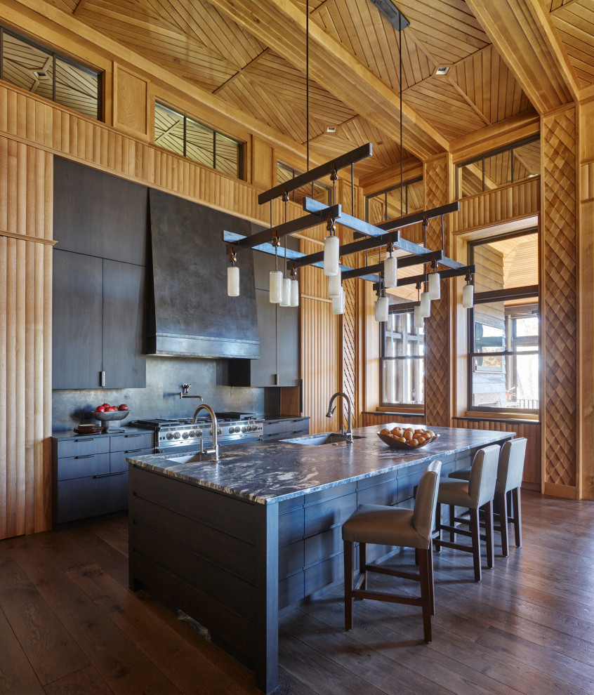 Anthracite Lodge Kitchen - Rustic - Kitchen - Other - by Morgan-Keefe ...