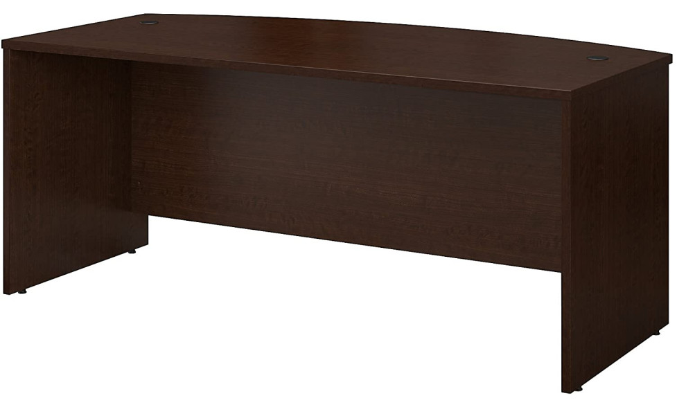 Rectangular Desk, Laminated Top With Rounded Edge and Grommets ...