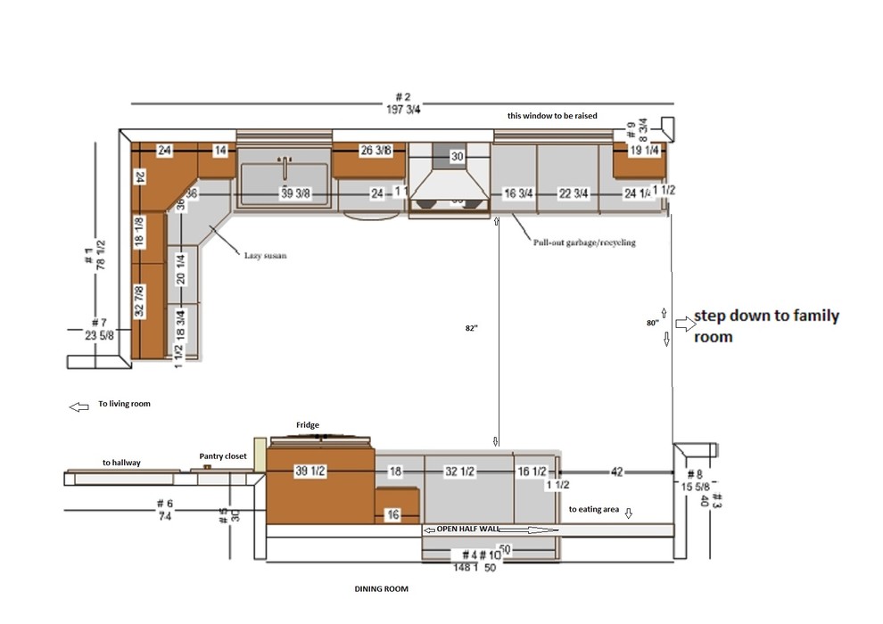 Bringing 1975 kitchen forward 40 years to 2015! - Kitchen layout