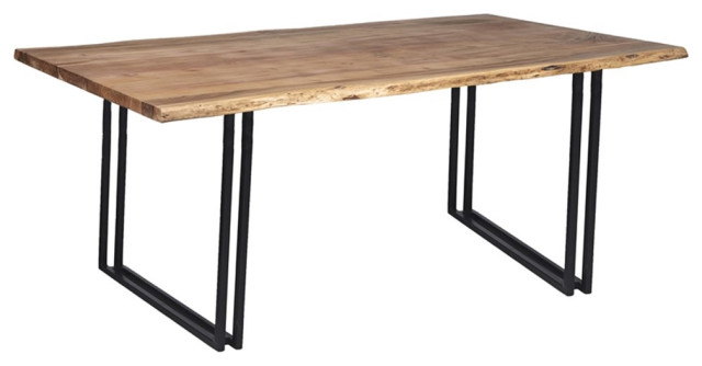 Porter Designs Manzanita Solid Acacia Wood Dining Table - Natural. - Industrial - Dining Tables ...