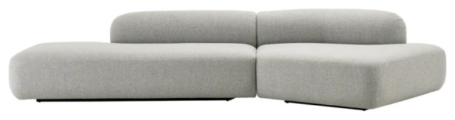 Irregular-Shaped Gray Sofa, Eichholtz Taraval - Transitional ...