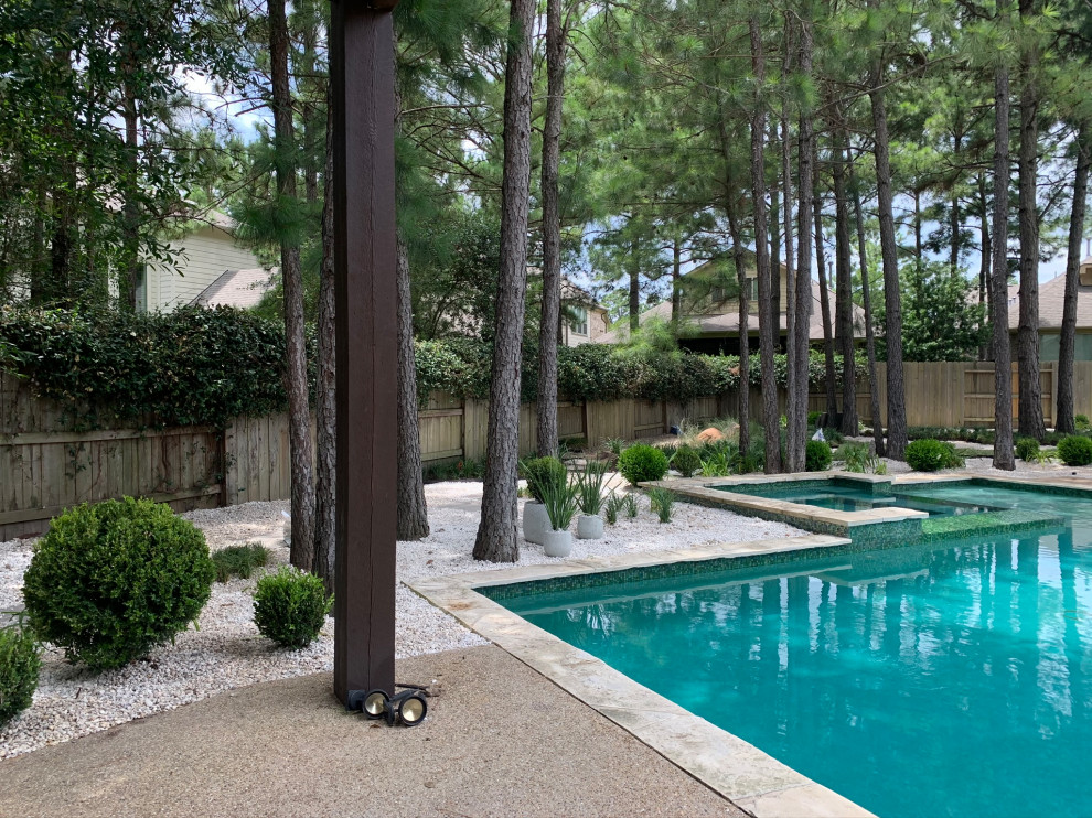 Modern Rustic Garden - Modern - Landscape - Houston - by Ash and Line ...