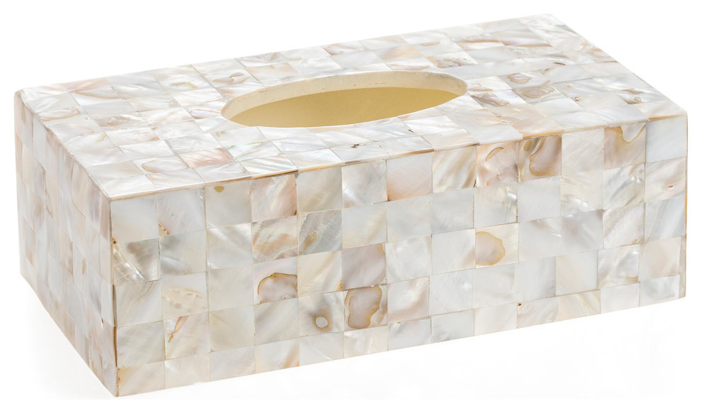 Milano Rectangular Tissue Box, 5.75"x10.25"x3.5" - Beach Style - Tissue ...