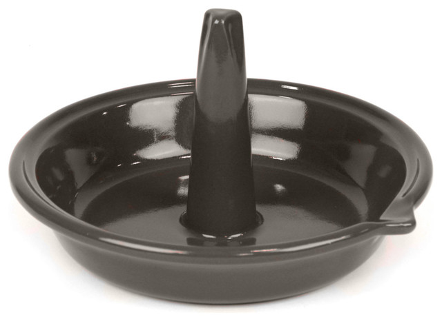 Emile Henry Charcoal Ceramic 10 Inch Vertical Chicken Roaster ...