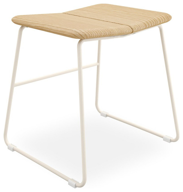 Aero Stool - Natural Ash - Black - Contemporary - Bar Stools And ...