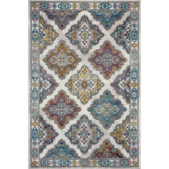 Mosaic Renaissance Traditional Gala Area Rug, 5'x7'6" - Mediterranean ...