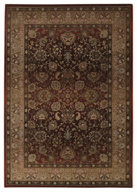 Oriental Weavers Sphinx Generations Traditional Red Rug, 4' X 5'9 ...