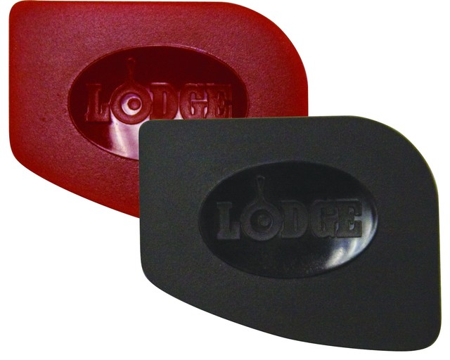 Lodge Red and Black Polycarbonate 2 Piece Pan Scraper Set ...
