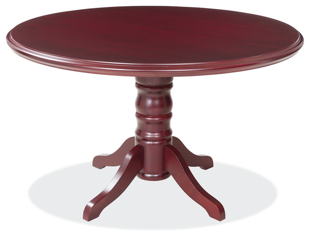 48" Round Conference Table with Queen Anne Base, Mahogany, 48"Diameter ...