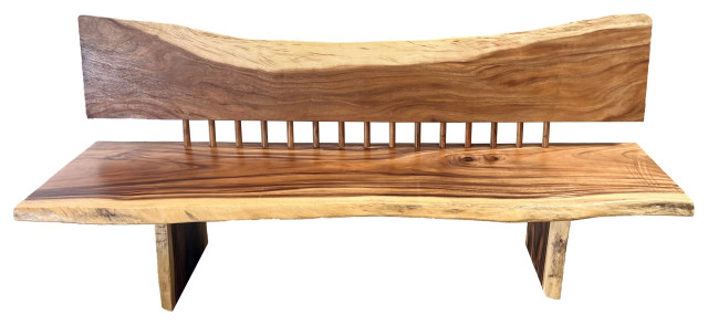 Live Edge Bench, 72" - Rustic - Accent And Storage Benches - by Rustic ...