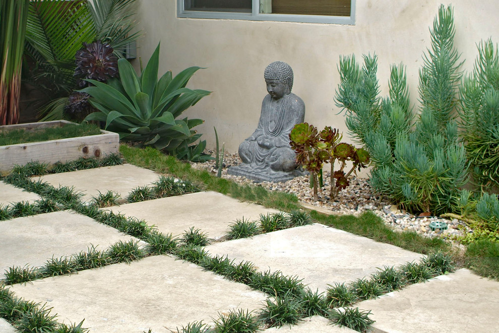 Excavated Zen Garden Slope - Landscape - Los Angeles - by Ketti Kupper ...