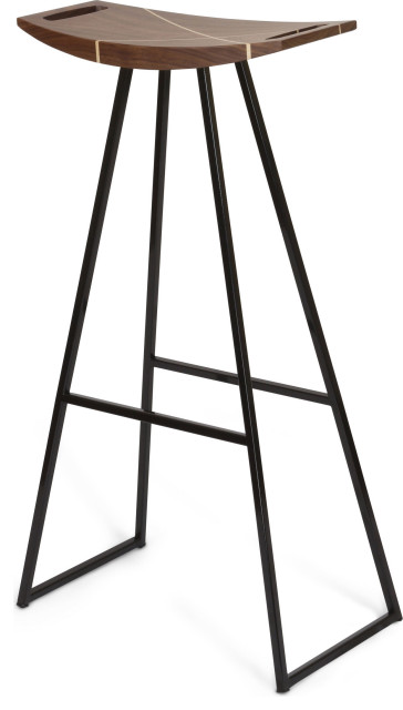 Roberts Inlay Bar Stool - Industrial - Bar Stools And Counter Stools ...