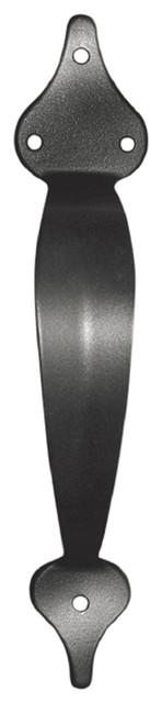 10" Black Ornamental Gate Pull (GHW10) - Traditional - Cabinet And ...