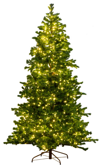 7.5ft. Pre-Lit Artificial California Spruce Christmas Tree ...