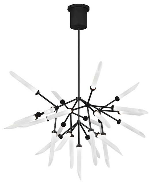 Tech Lighting Spur 25 Light Chandelier, Matte Black - 700SPRFB-LED927 ...