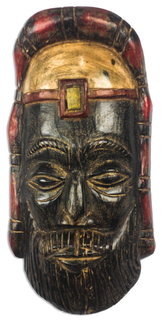 Novica Handmade Priest Of Rome African Wood Mask - Tropical - Wall ...