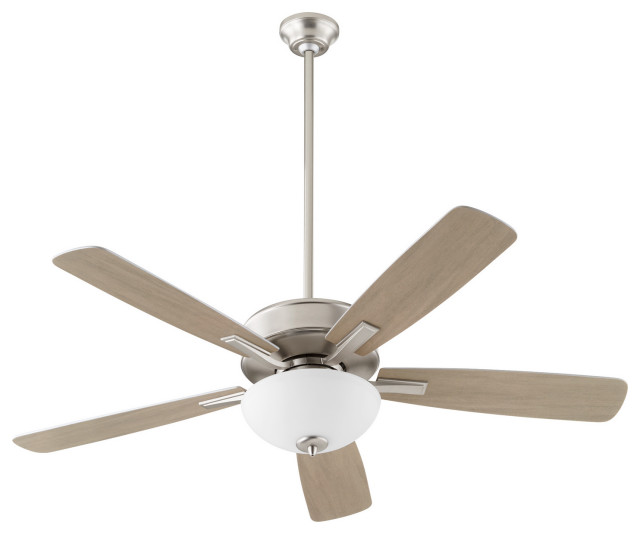 Ovation Transitional Ceiling Fan, Satin Nickel - Transitional - Ceiling ...