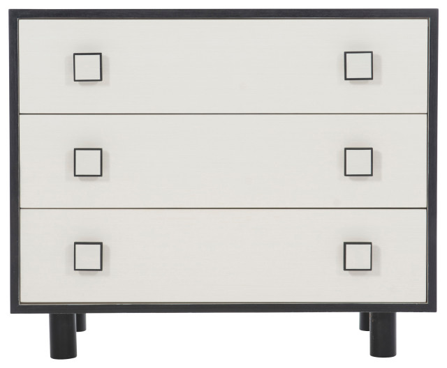 Bernhardt Silhouette 3-Drawer Nightstand - Transitional - Nightstands ...