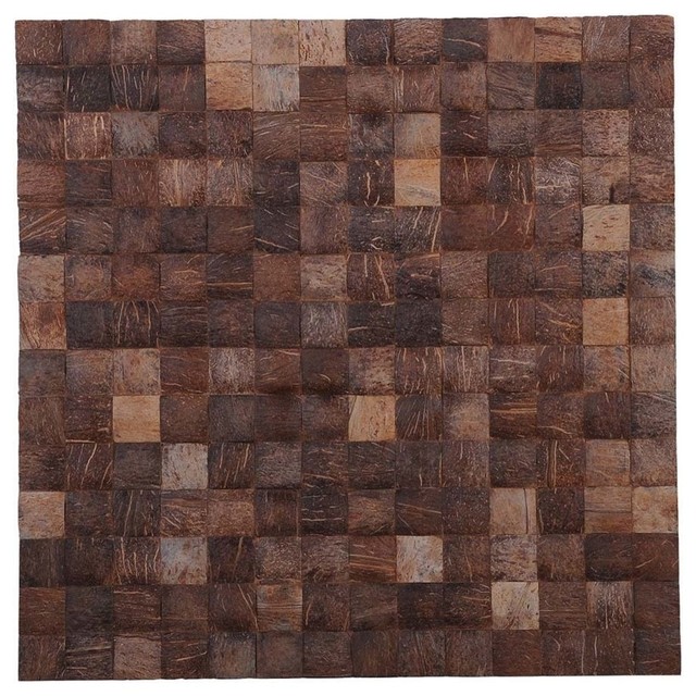 East at Main Pure Grain Coconut Shell Wall Tile - Tropical - Mosaic ...