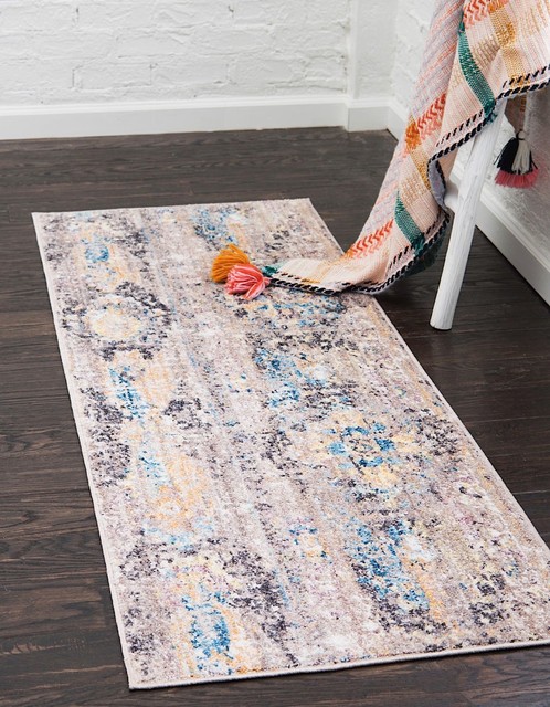 Southwestern/Lodge Boheme Neutral Area Rug, 8' Round - Contemporary ...