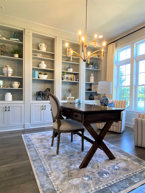 Modern Coastal Office - Beach Style - Home Office - DC Metro - by JL ...