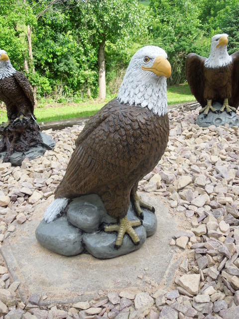 Collector Series Concrete Eagle Statue in Detail Painted Finish ...