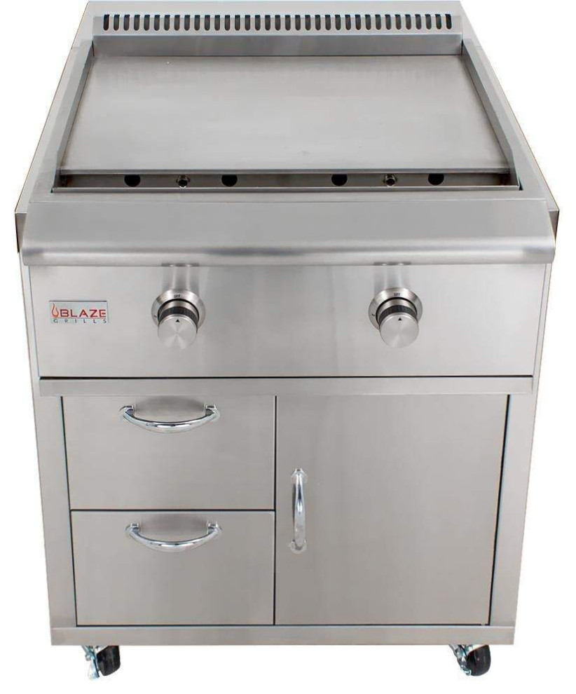 Blaze Griddle Grill Cart, Cart Only - Contemporary - Grill Tools ...