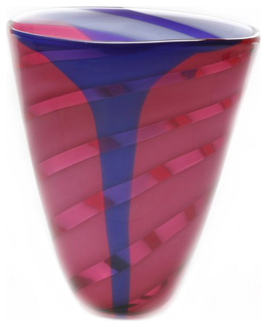Murano Glass Harlequin Vase - Contemporary - Vases - by Murano Art ...