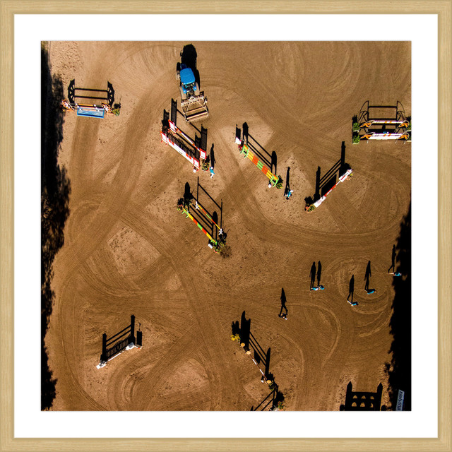 "Hurdles" Framed Print by Karolis Janulis, 12"x12" - Contemporary ...
