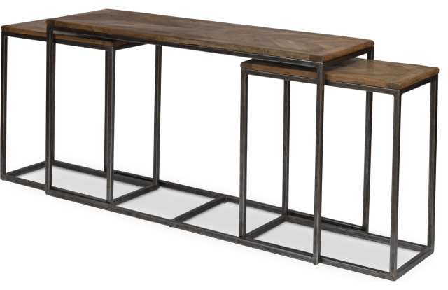 Nesting Console Tables - Industrial - Console Tables - by HedgeApple | Houzz