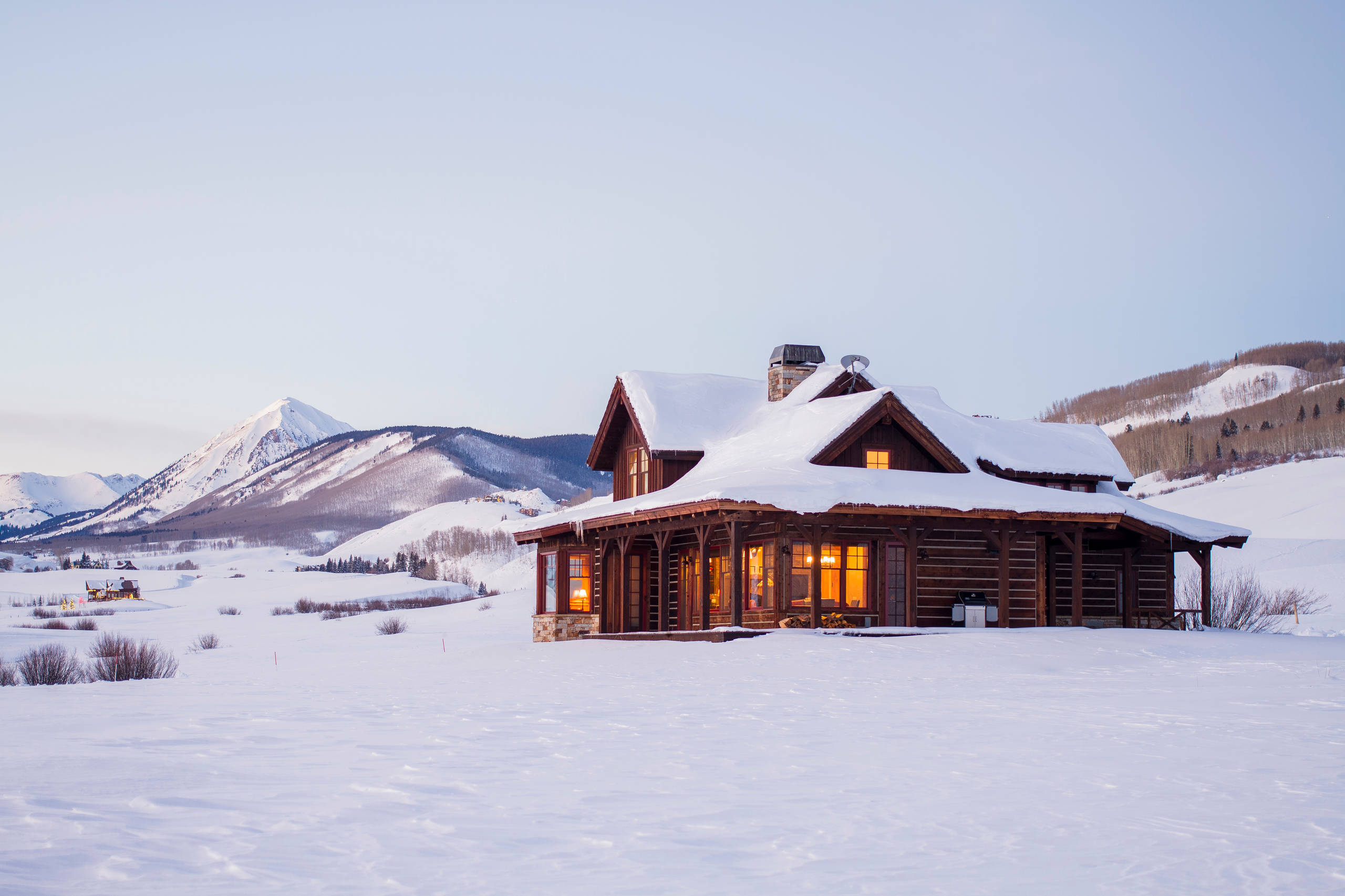 Beautiful Winter Snow House