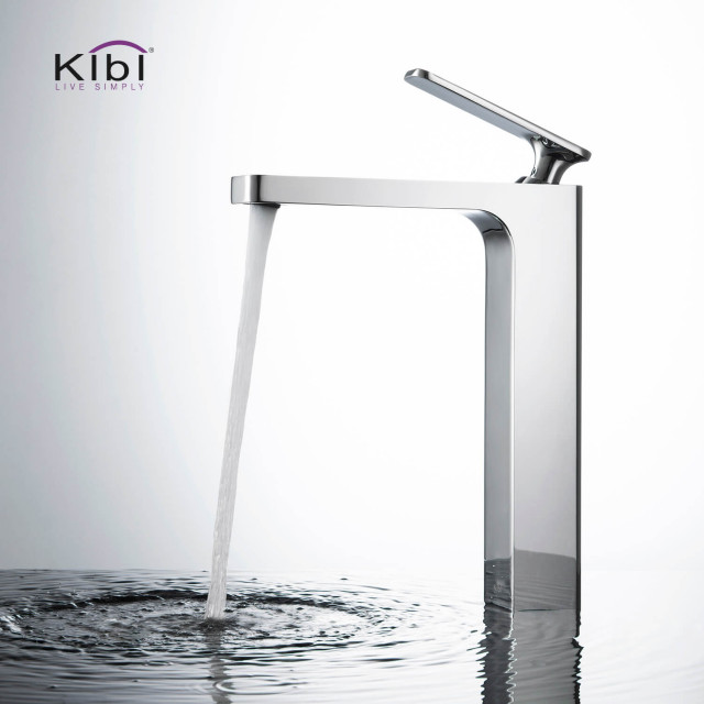 Infinity Single Handle Vessel Sink Faucet KBF1007, W/O Drain ...