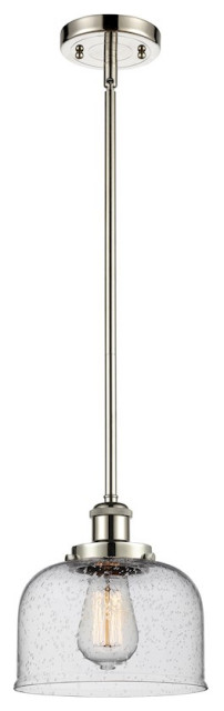 Innovations B Large Bell LED Pendant, PN Frost/Sphere, 916-1S-PN-G74 ...