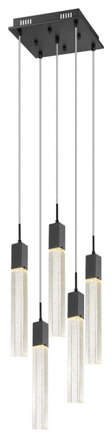 The Original Glacier Avenue 5 Light Pendant, Glacier - Modern - Pendant ...