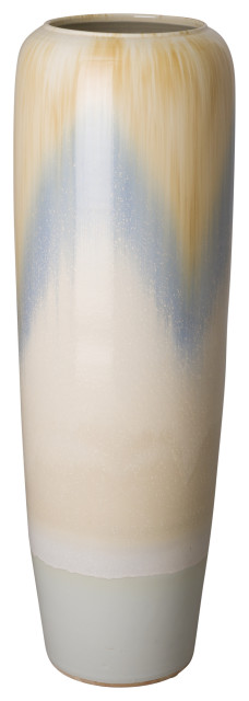 45 in. Tall Falling Rain Porcelain Vase - Contemporary - Vases - by ...