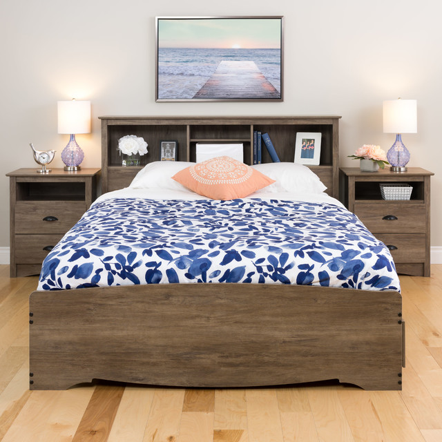 Prepac Salt Spring Double or Queen Headboard in Drifted Gray ...
